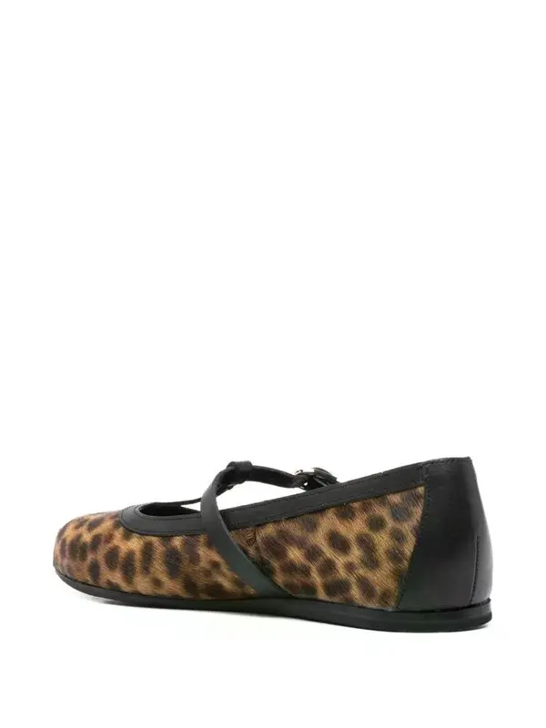 ANCIENT GREEK SANDALS Aerati Leopard-print Ballerina Flats