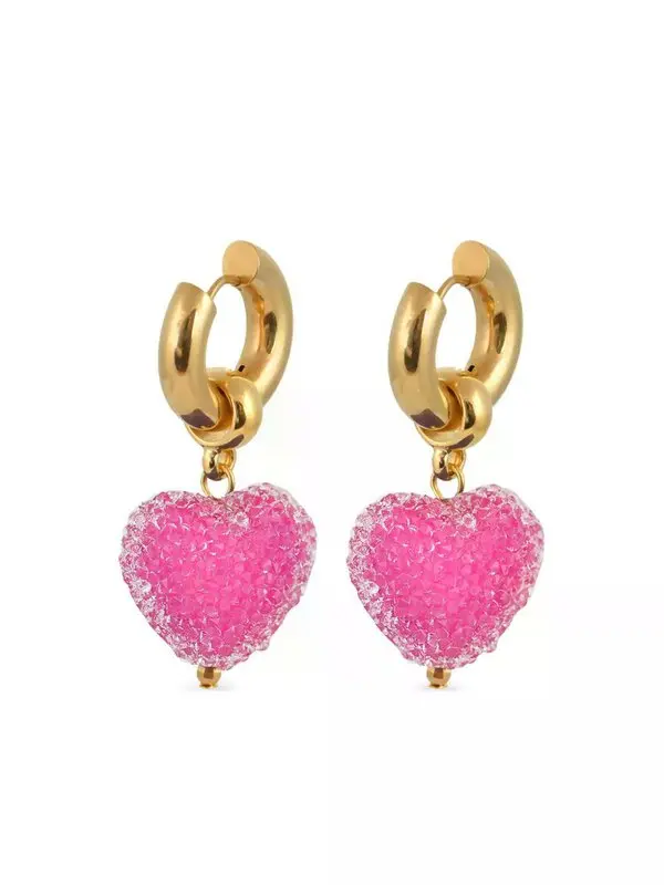 Mayol Candyshack Heart Drop Earrings - Gold
