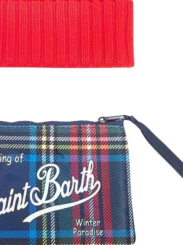 MC2 SAINT BARTH Aline Clutch Bag And Wengen Beanie Hat Set