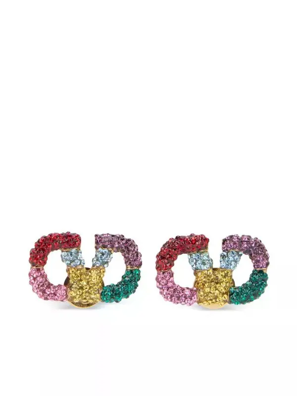 Valentino Garavani Vlogo Signature Stud Earrings - Gold