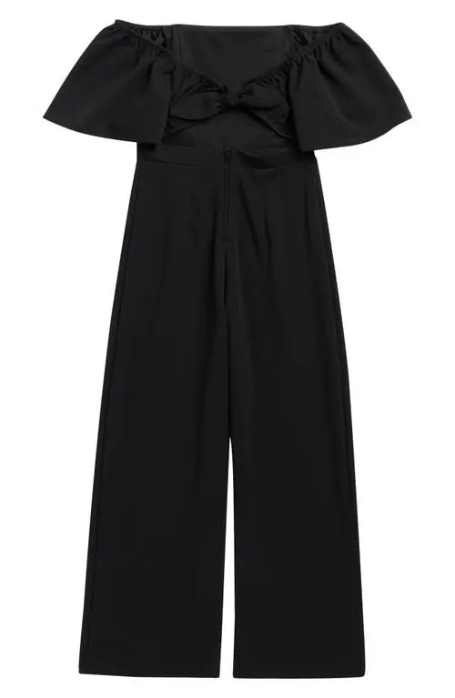 LOVE, NICKIE LEW Pleated Jumpsuit With Flutter Sleeves