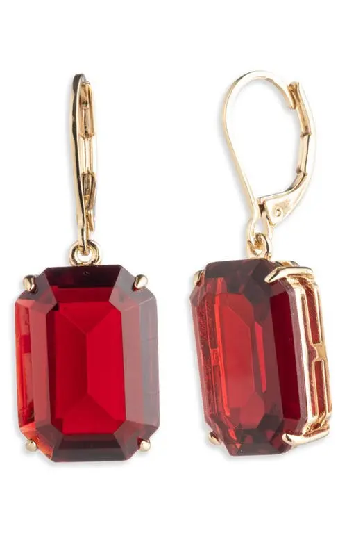 Ralph Lauren Kensington Drop Earrings - Red