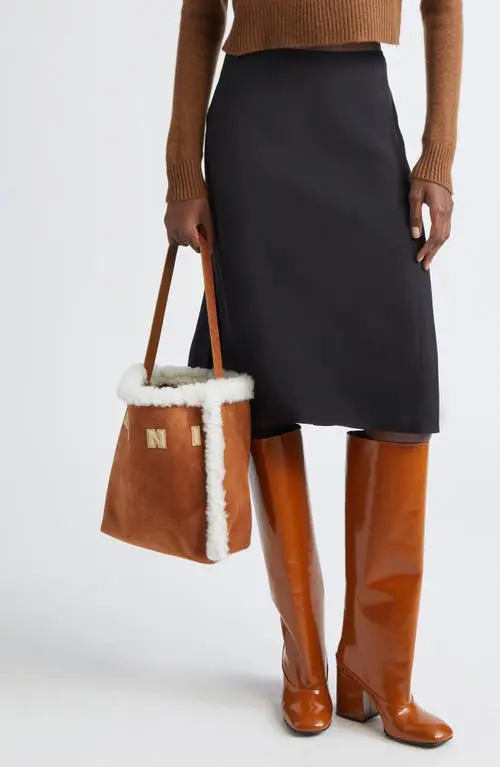 Marni Suede Pouchette Crossbody Bag