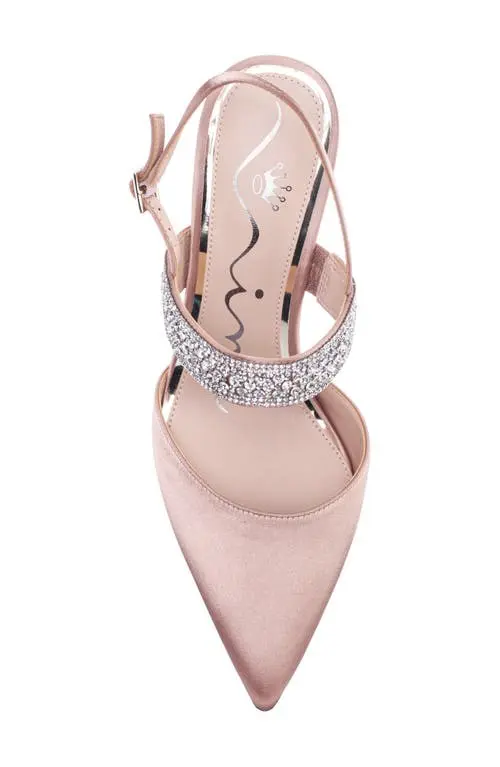 Nina Trista Pointed Toe Slingback Pump - Honey