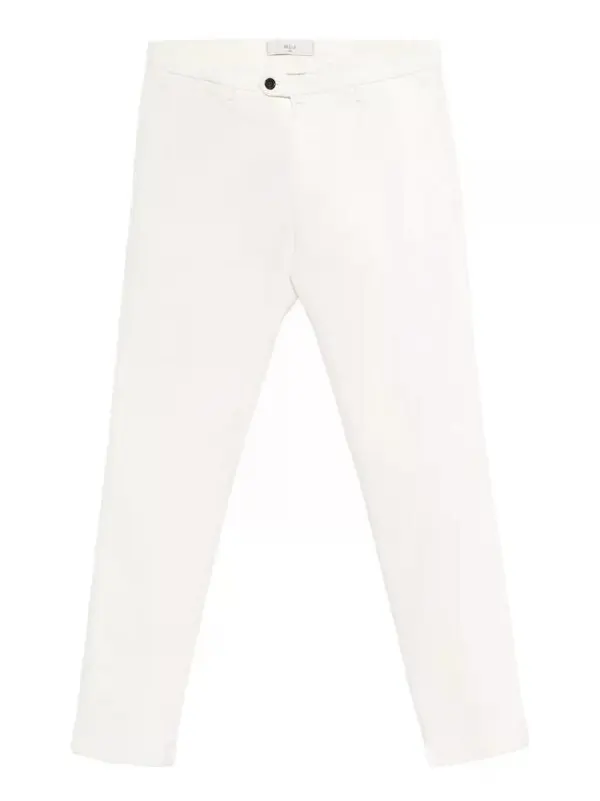 BRIGLIA 1949 Slim-cut Trousers - White