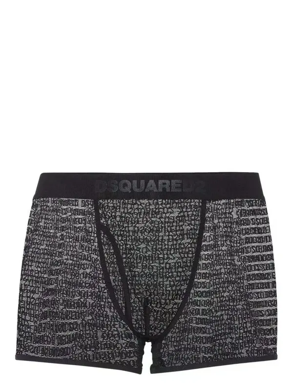 Dsquared2 All-over Logo Boxers - Black