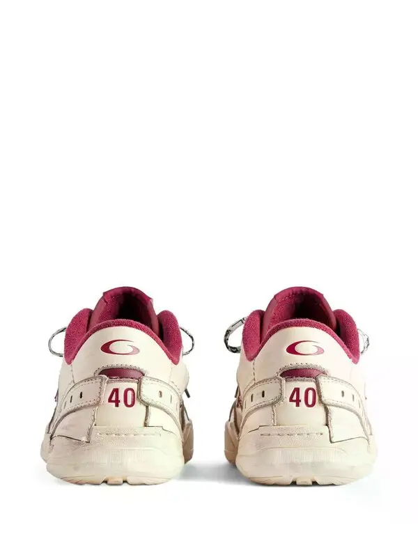 Balenciaga Hampton's Medium Lace-up Sneakers - Neutrals