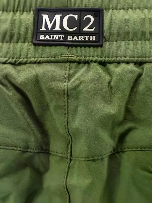 MC2 SAINT BARTH Drawstring-waist Swim Shorts - Green