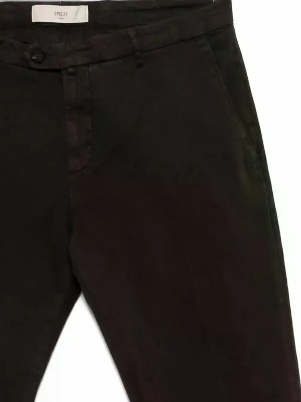 BRIGLIA 1949 Straight-leg Chino Trousers - Brown