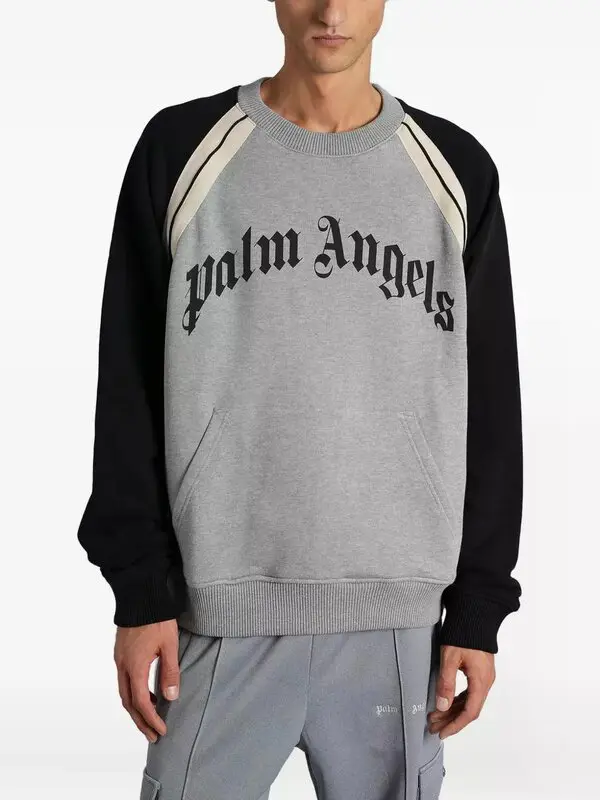 Palm Angels Logo Stripe Sweatshirt