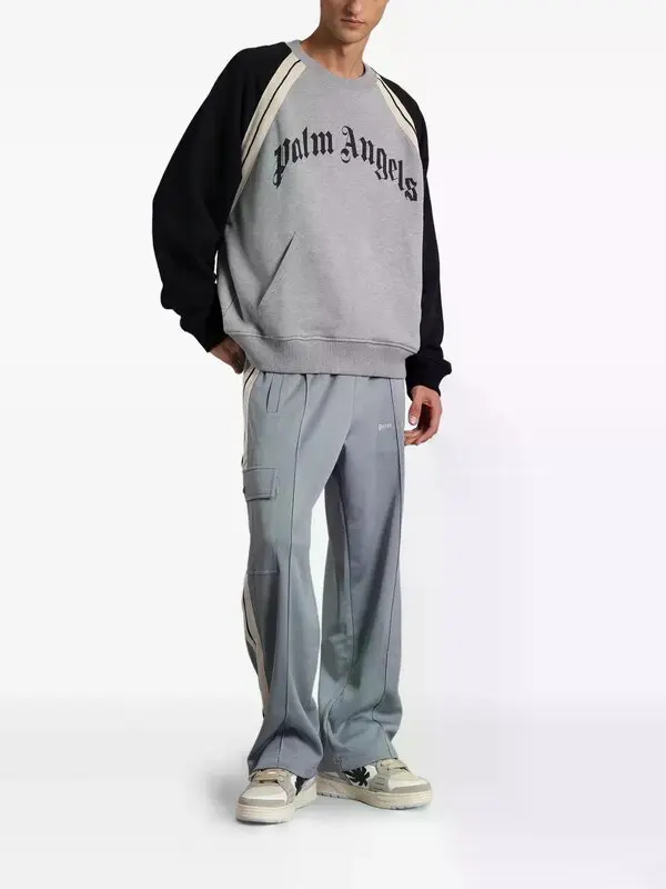 Palm Angels Logo Stripe Sweatshirt