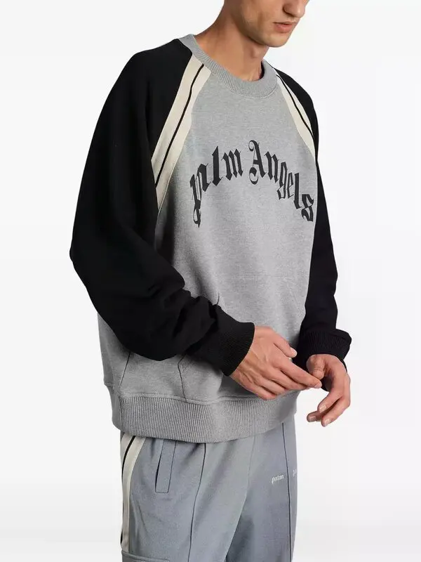 Palm Angels Logo Stripe Sweatshirt