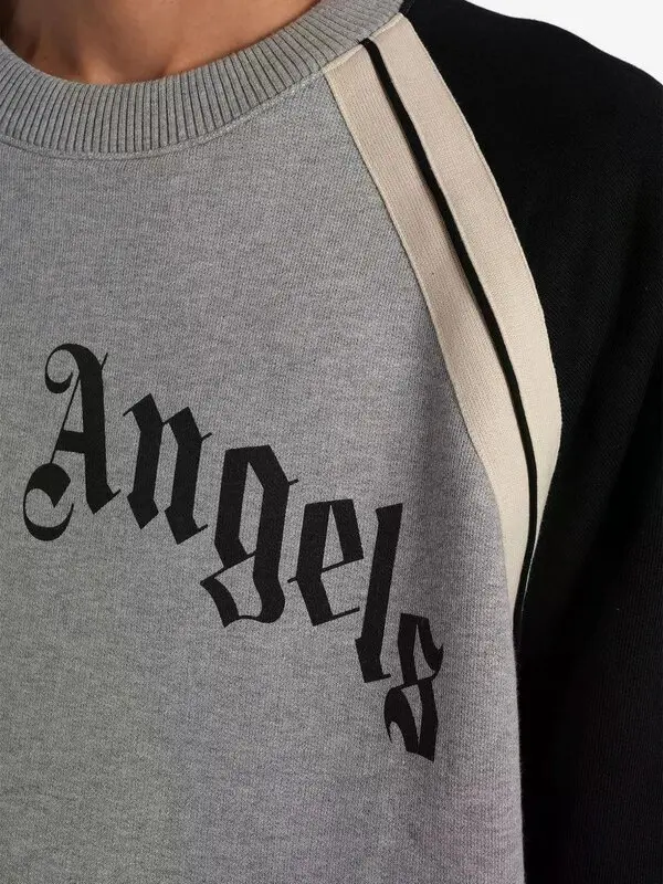 Palm Angels Logo Stripe Sweatshirt