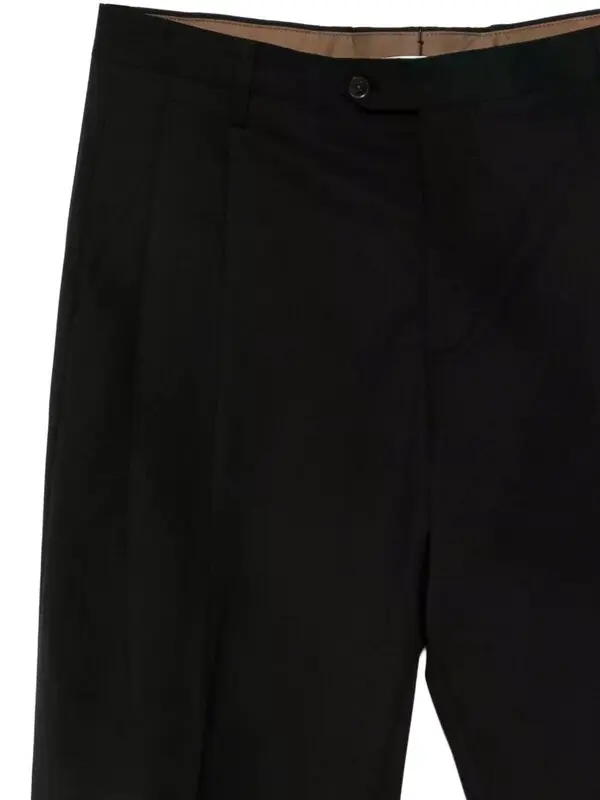 BRIGLIA 1949 Arnos Pleat-detail Trousers - Black