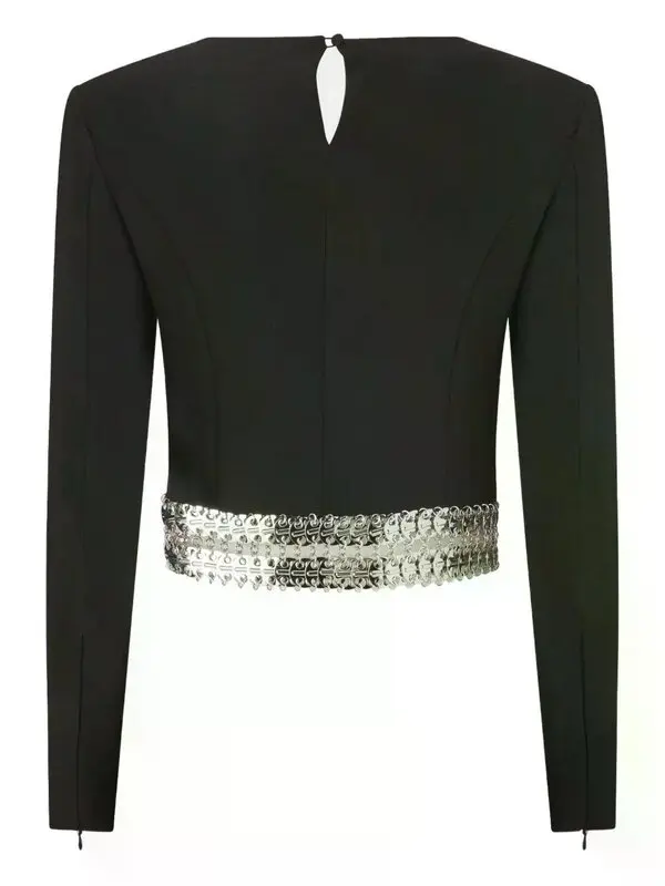 Pinko Long-sleeve Top With Metal Embellishments