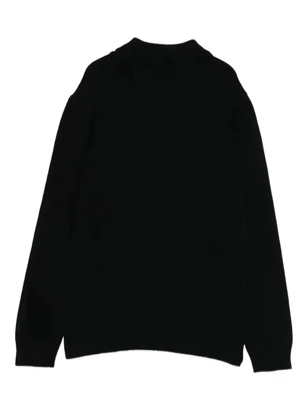 CENERE GB Shawl-collar Jumper - Black