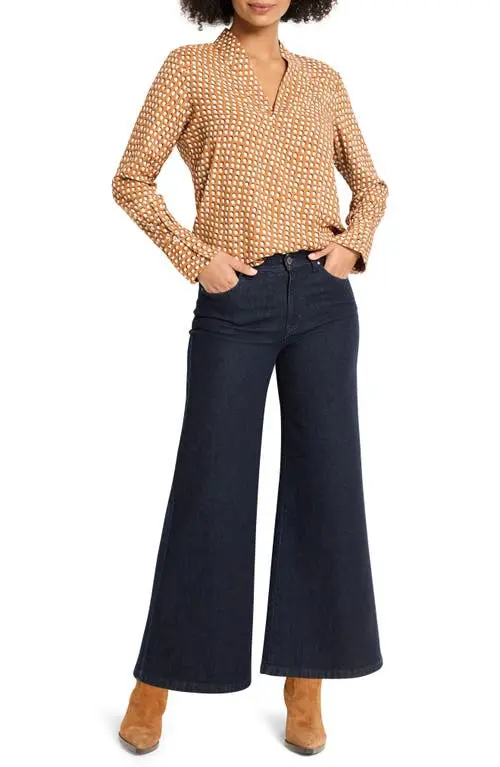 NIC+ZOE Shadow Dot Long Sleeve Top