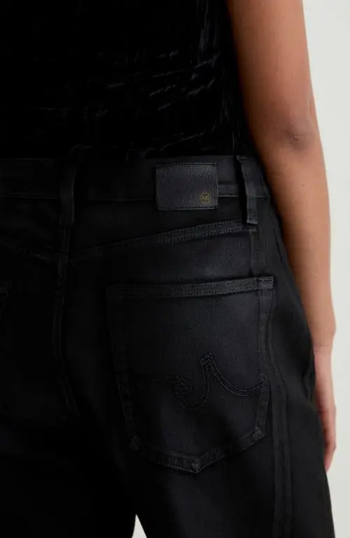 Ag Hattie Coated High-waist Ankle Barrel Jeans