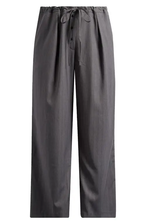 Topshop Cotton Drawstring Pants