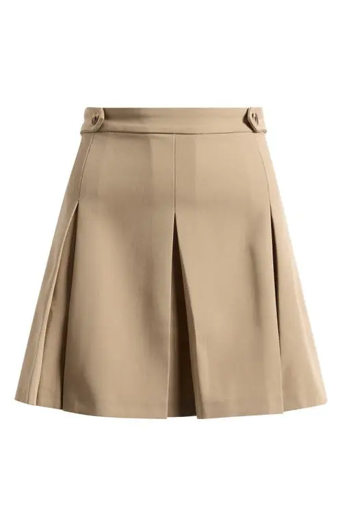Topshop Box Pleat Mini Skirt