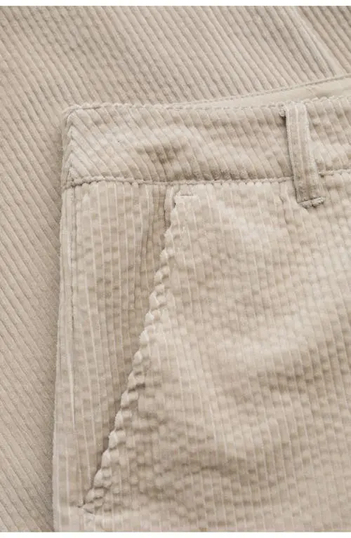 SEASALT CORNWALL Asphodel Crop Wide Leg Corduroy Pants - Birch