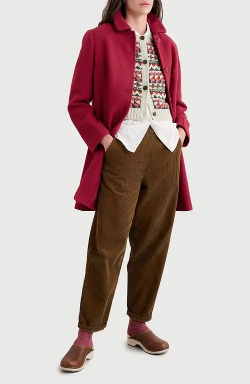 SEASALT CORNWALL Wood Cabin Longline Coat - Maple