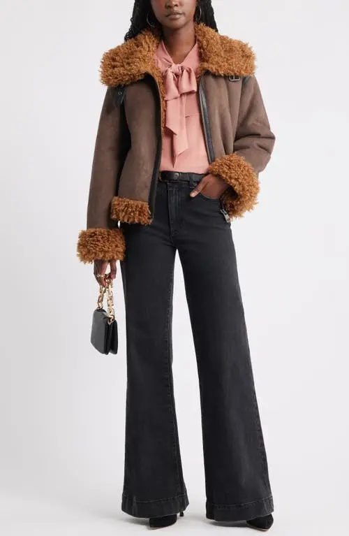 Treasure & Bond Faux Shearling Jacket