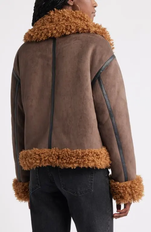 Treasure & Bond Faux Shearling Jacket