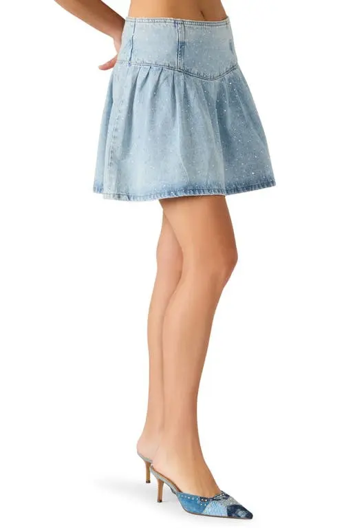 Steve Madden Rhinestone Denim Skirt