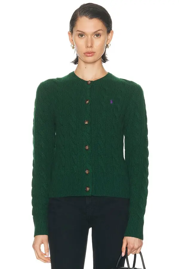 Polo Ralph Lauren Crewneck Cardigan - Castleton Green