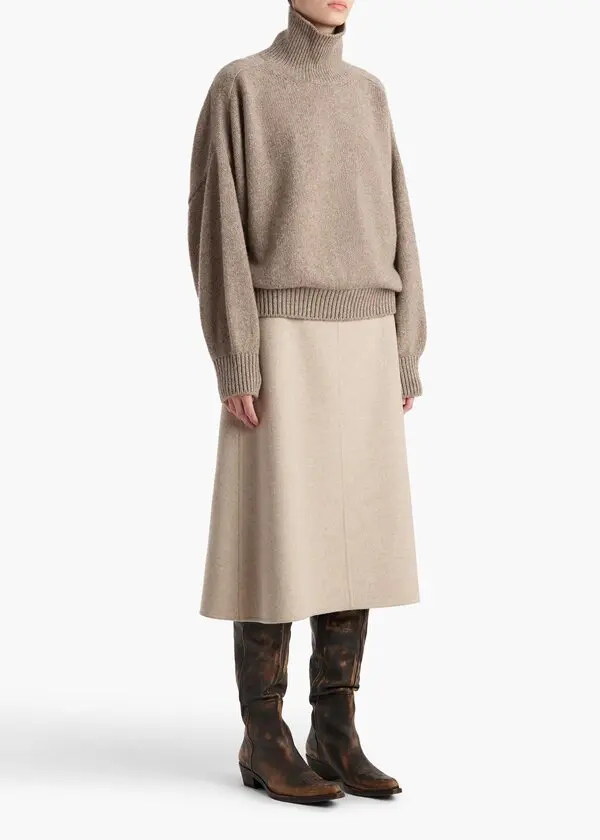 Khaite Willem Cashmere Pullover - Sepia