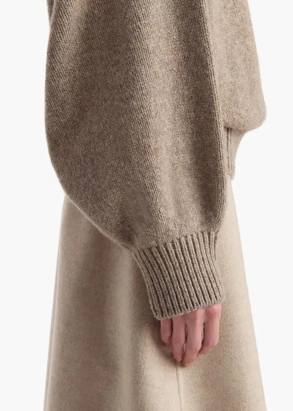 Khaite Willem Cashmere Pullover - Sepia