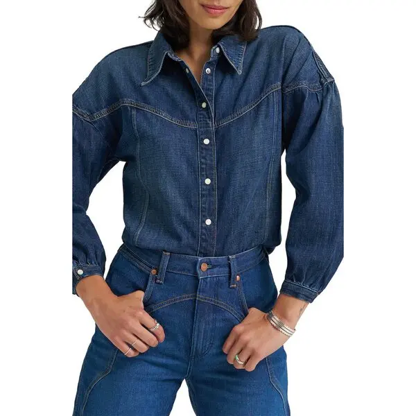 Wrangler Western Denim Snap-up Shirt