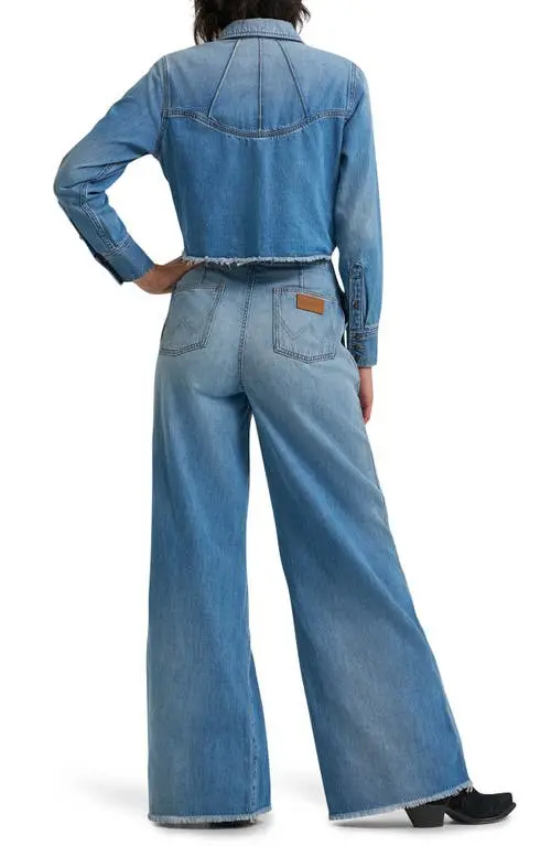Wrangler Radiating Long Sleeve Denim Jumpsuit