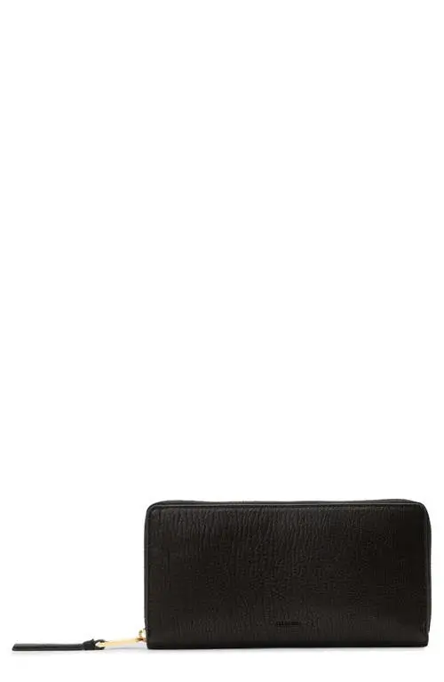 ALLSAINTS Leather Travel Wallet - Black