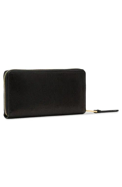ALLSAINTS Leather Travel Wallet - Black