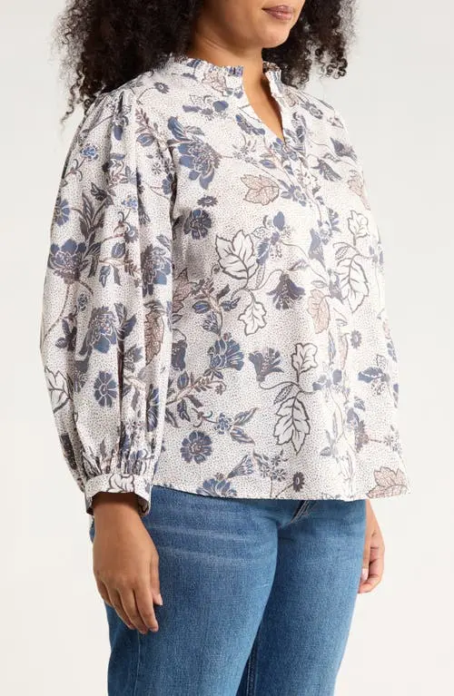 SUGARLIPS Bryony Floral Print Button-up Shirt