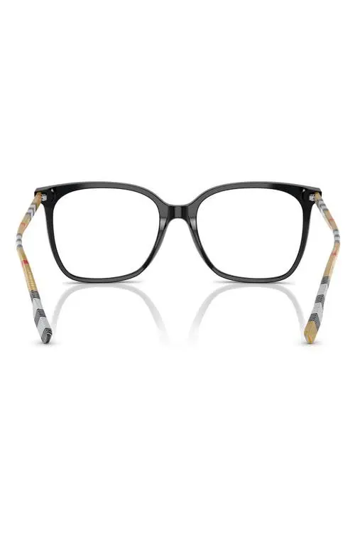 Burberry 54mm Square Full Rim Optical Glasses - Black/demo Lens