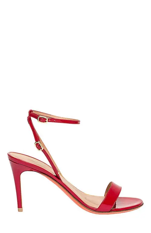 Santoni Patent Leather High-heel Sandals - Red