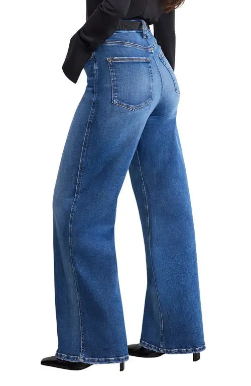 Good American Soft-tech Good Skate High Waist Wide Leg Jeans