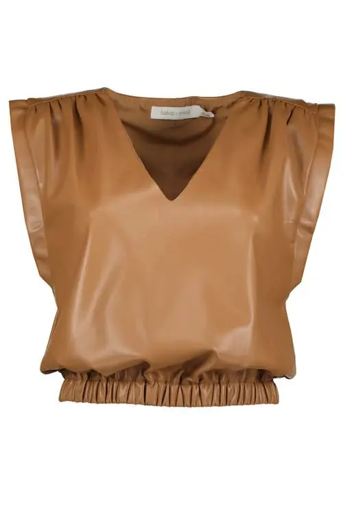 BISHOP + YOUNG Simone Leather Top