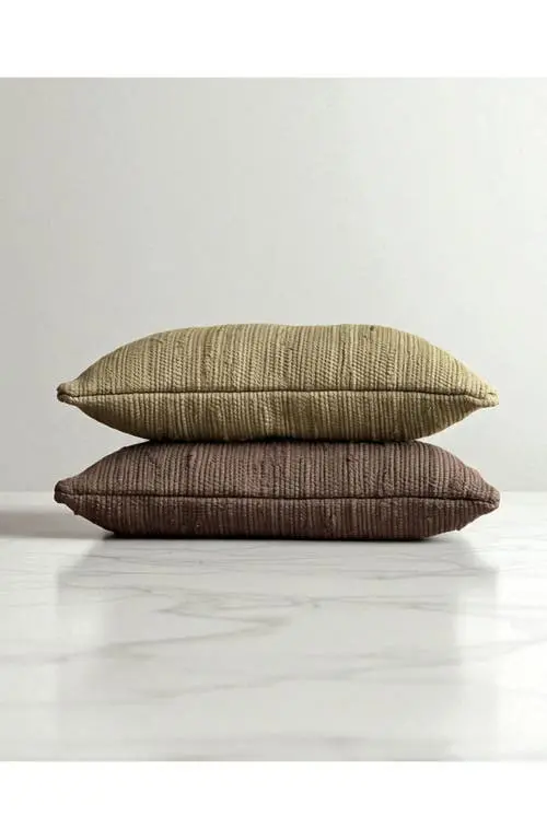 PILLOWPIA Chindi Lumbar Pillow Cover - Wenge - Lumbar