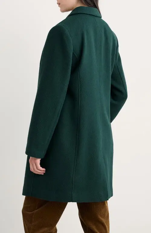 SEASALT CORNWALL Wood Cabin Longline Coat - Verte