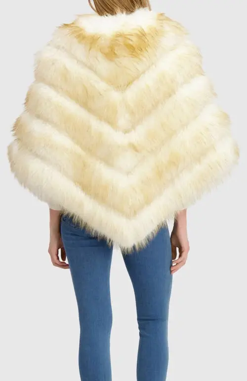 LYLA GRANT Fur-free Fox Poncho