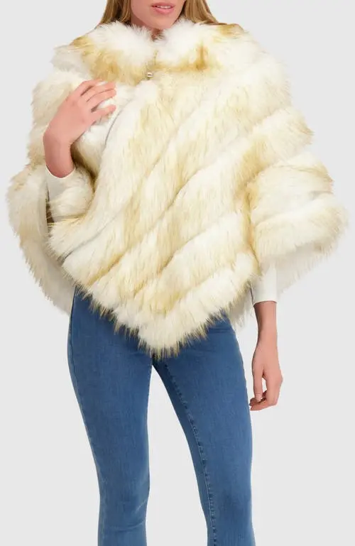 LYLA GRANT Fur-free Fox Poncho