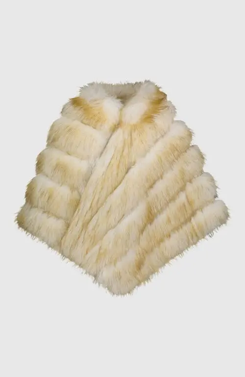LYLA GRANT Fur-free Fox Poncho