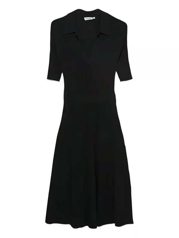 Simkhai Pati Polo-collar Midi Dress