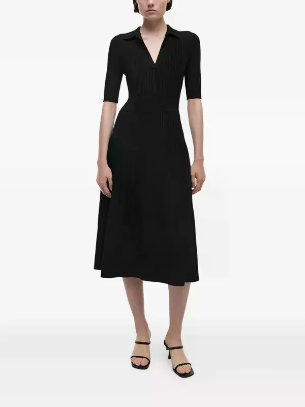 Simkhai Pati Polo-collar Midi Dress