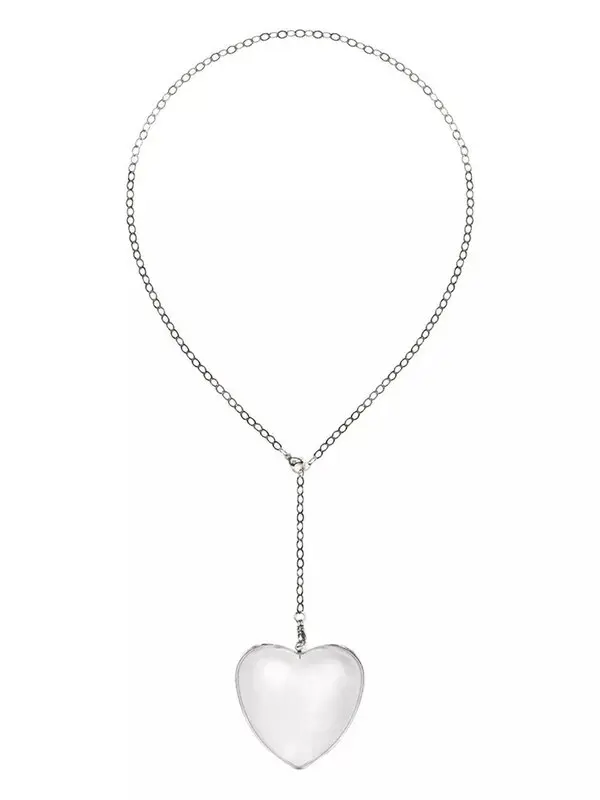 THE GOOD STATEMENT Heart Pendant Necklace - White