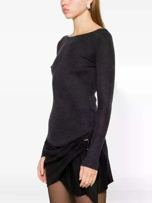 Isabel Marant Boat-neck Cashmere Blend Sweater